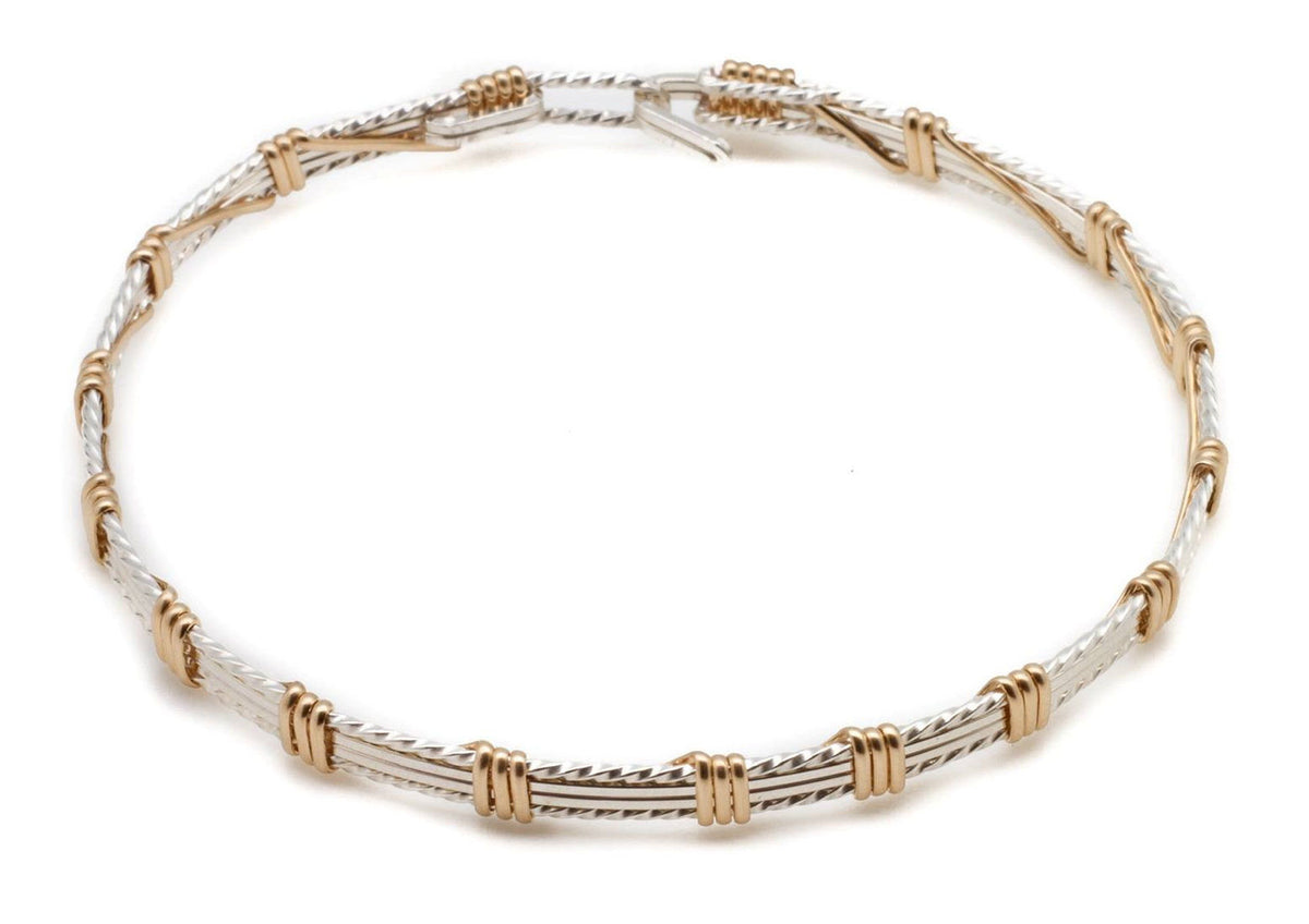 NARROW BANDED WIRE WRAPPED BANGLE (3 styles) – Twisted Wire Designs