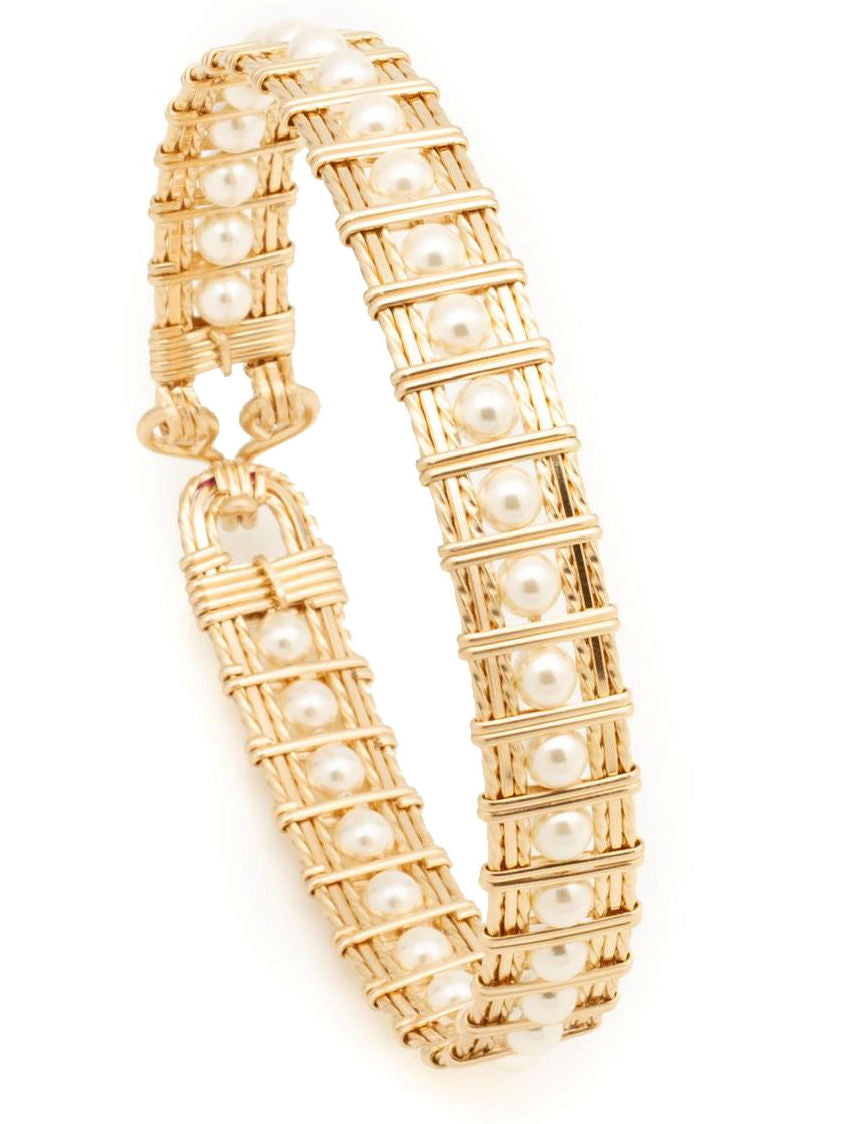 PEARL WIRE WRAPPED BRACELETS (6 styles) – Twisted Wire Designs